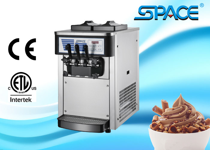 Small Commercial Ice Cream Machine Table Top Twin Twist Flavor 20Liters ...