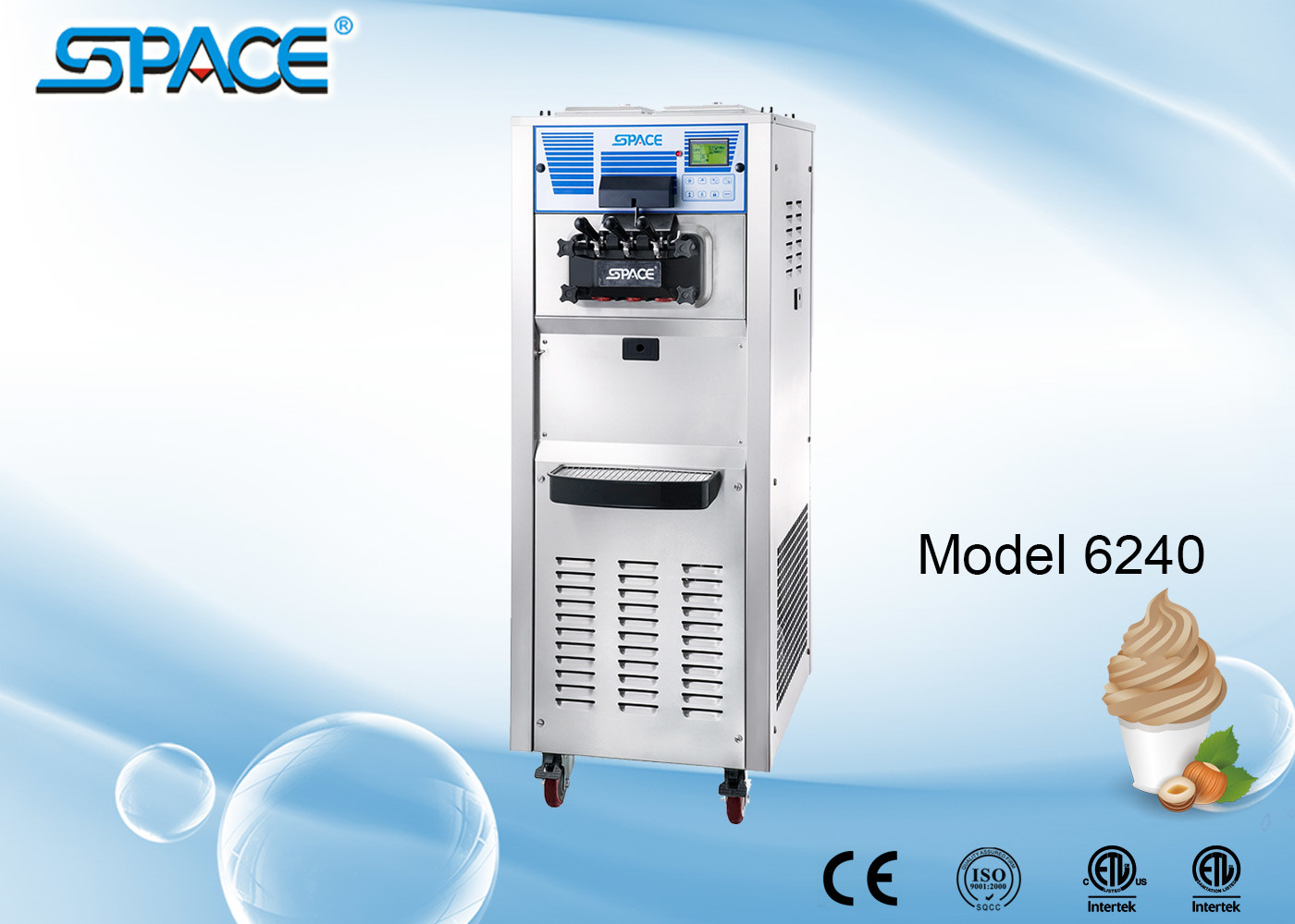 Professional Frozen Yogurt Maker , Frozen Yogurt Equipment Twin Twist ...