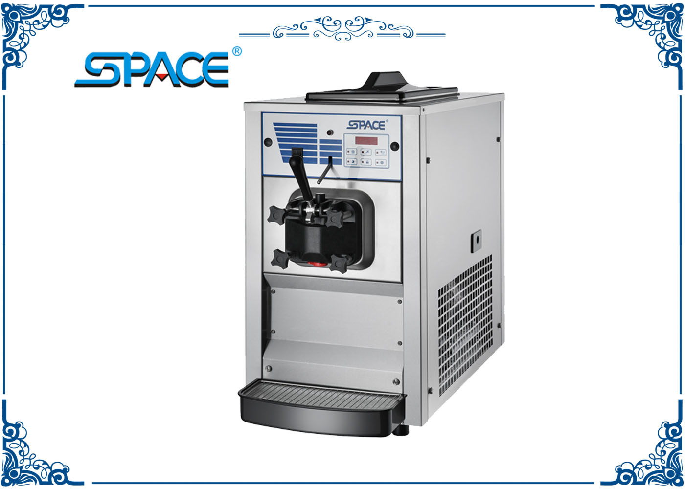 304 Stainless Steel Frozen Yogurt Ice Cream Machine Single Flavor ...