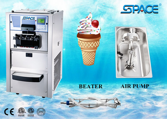 3 Flavor Soft Serve Commercial Ice Cream Maker , Restaurant Ice Cream ...