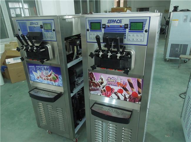 Commercial Soft Serve Frozen Yogurt Machine Low Noise Floor Standing Model